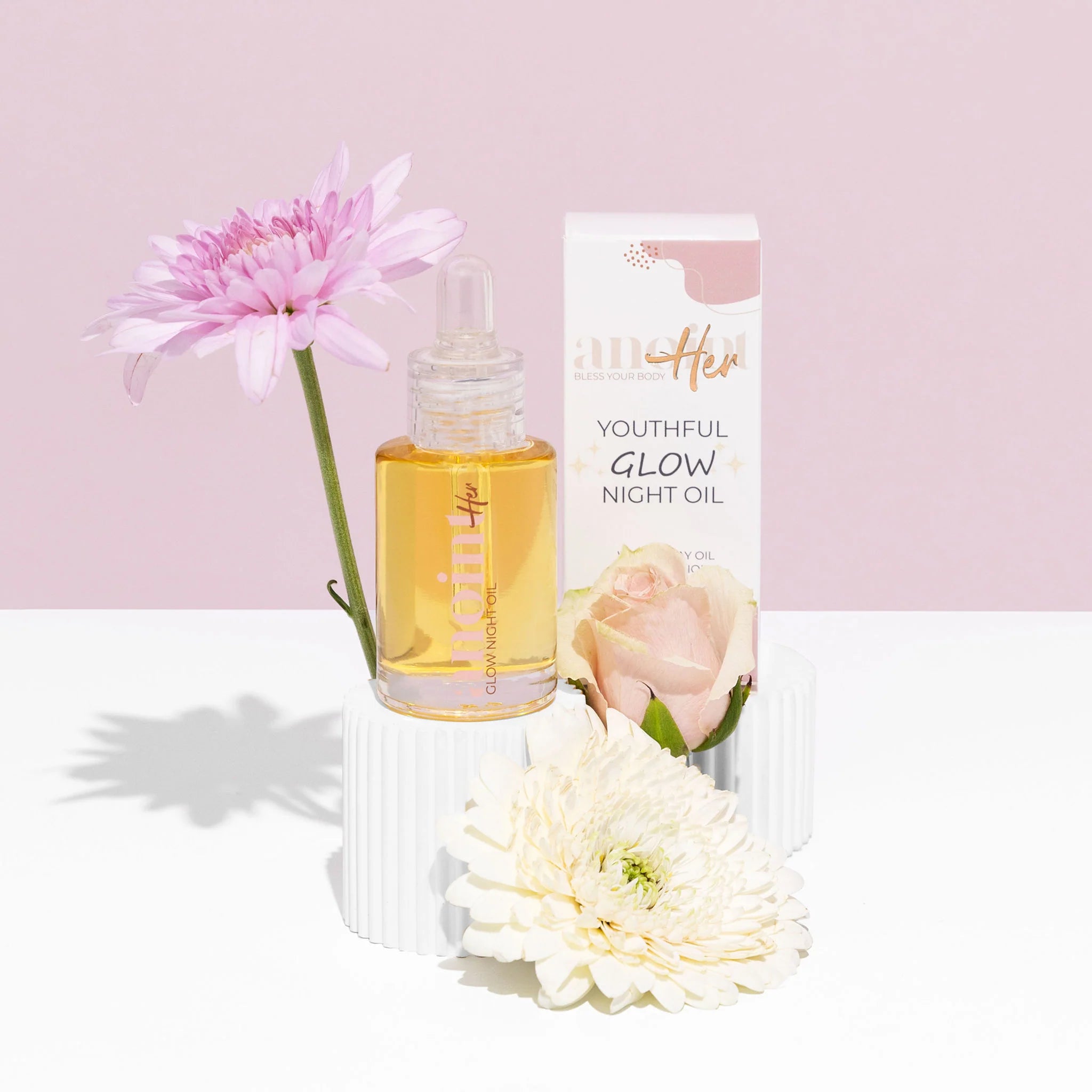 Anoint Her Youthful Glow Night Oil – Flowers On Pollen